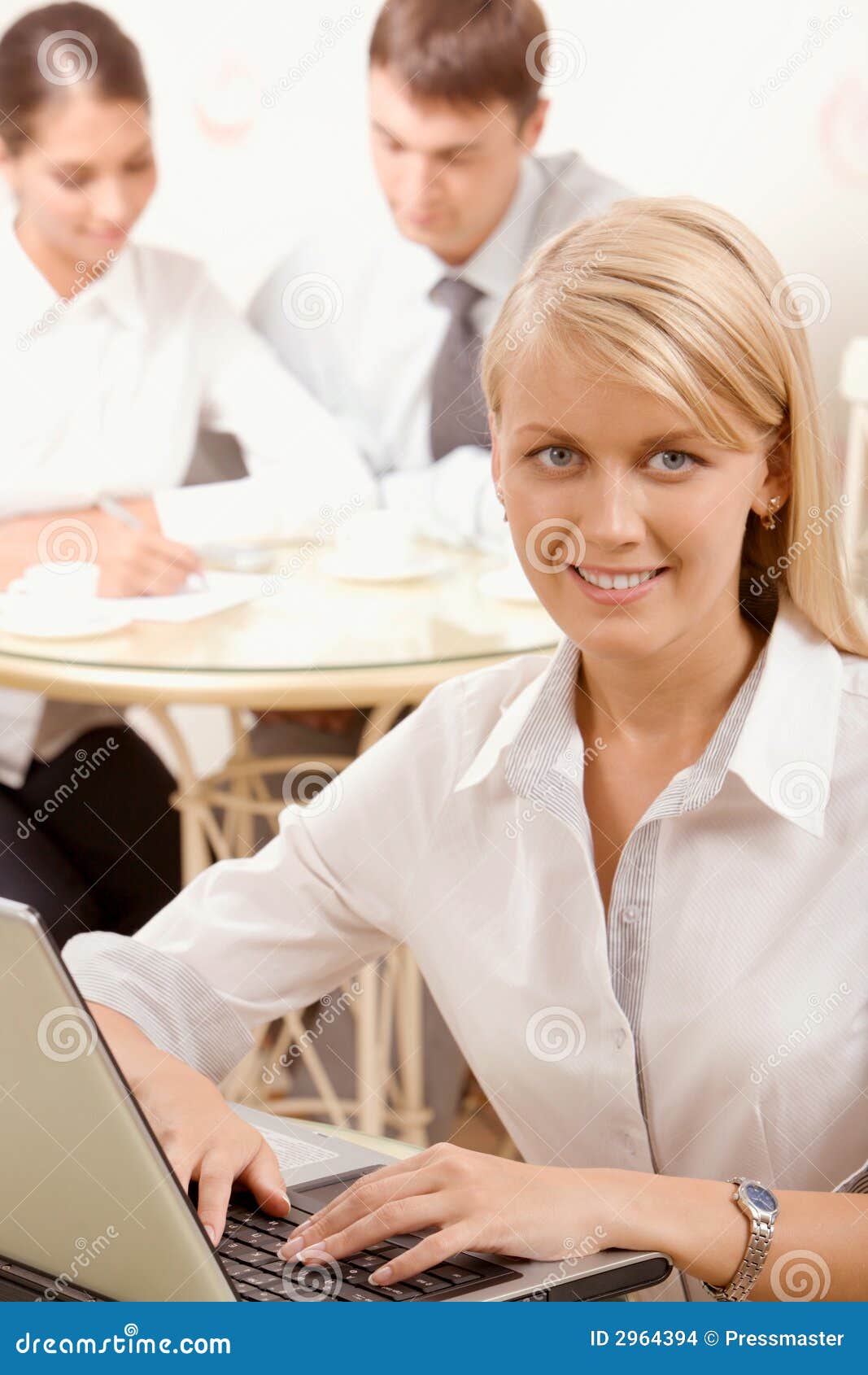 Smart woman stock photo. Image of corporate, cafe, computer - 2964394
