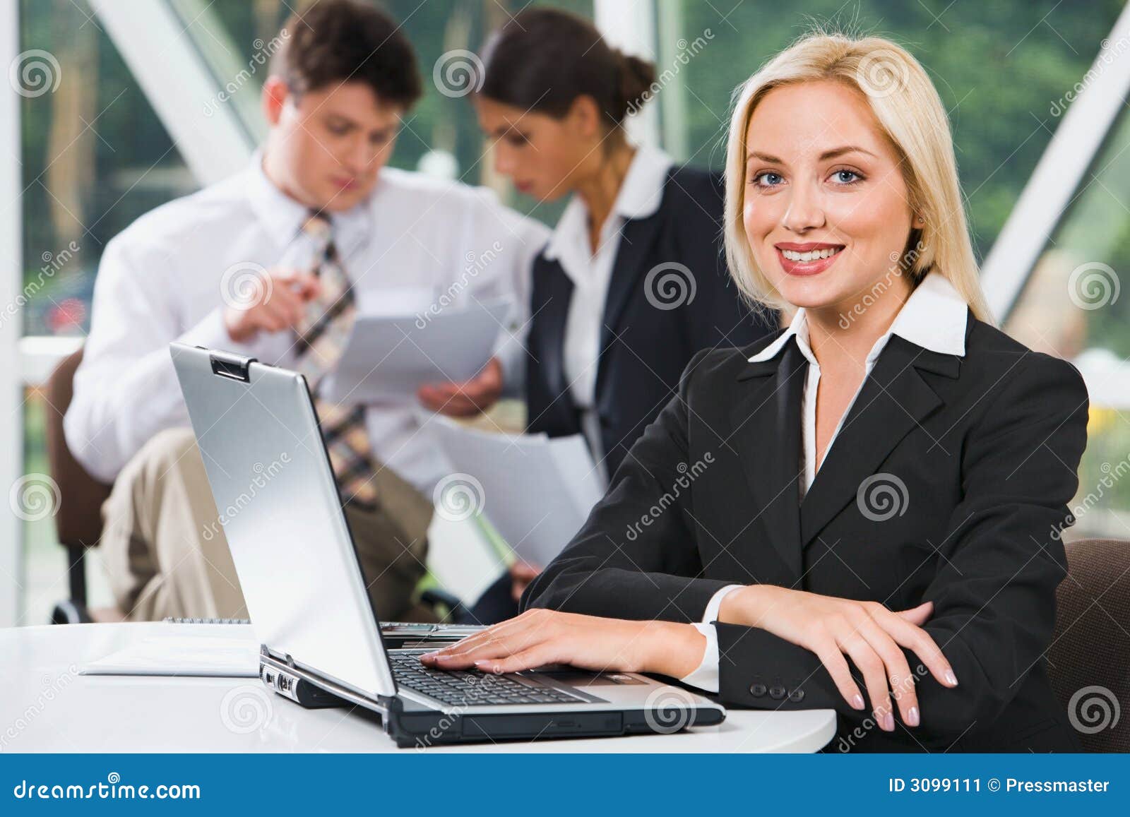 Smart woman stock image. Image of leader, happy, caucasian - 3099111