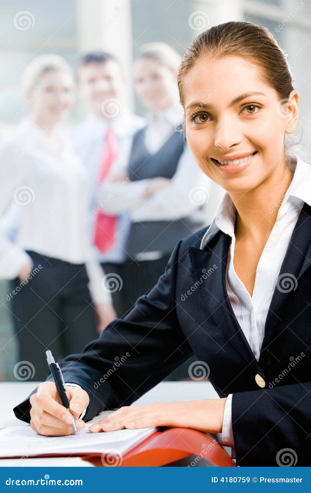 Smart woman stock image. Image of female, beauty, looking - 4180759