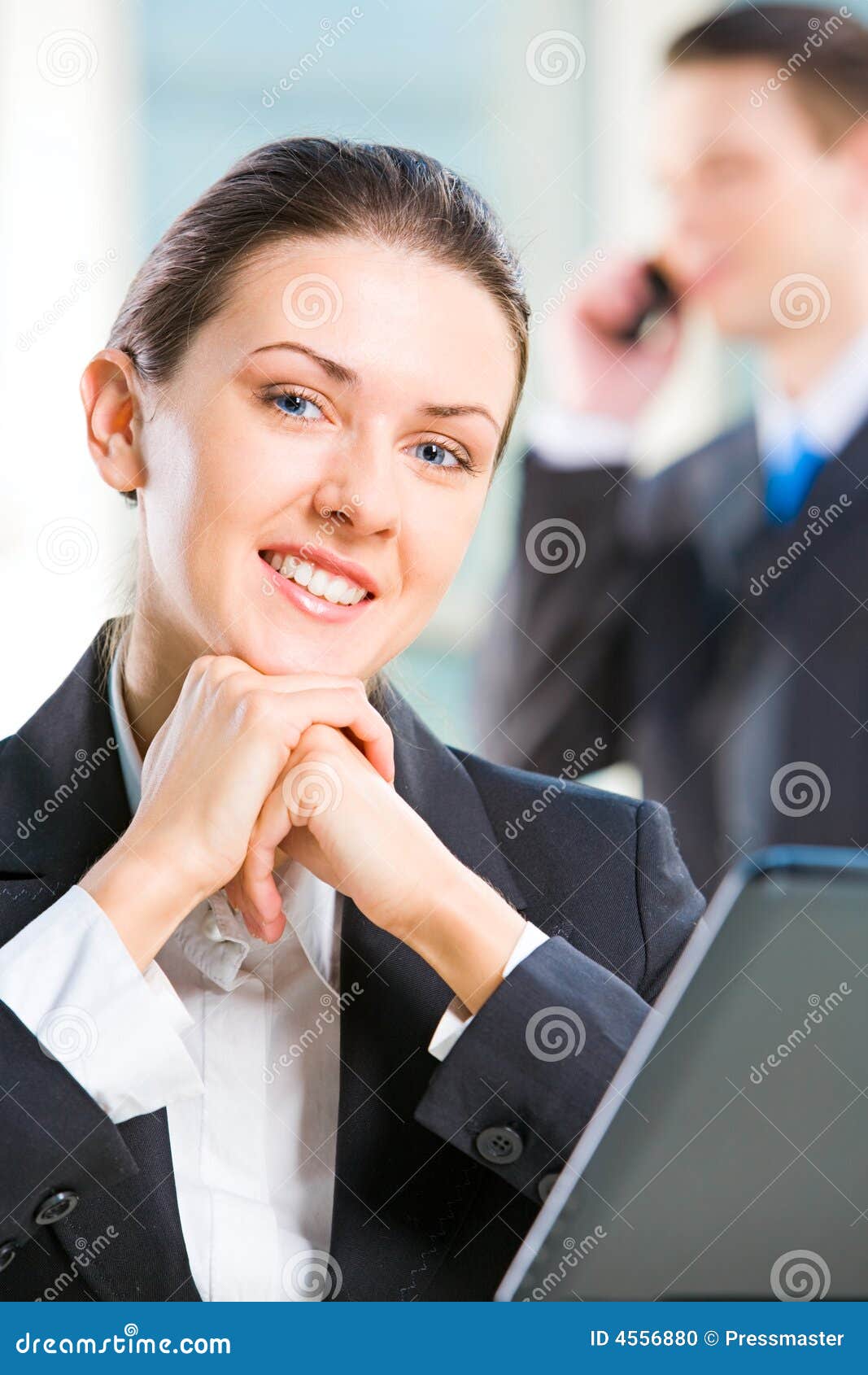 Smart woman stock photo. Image of girl, front, good, business - 4556880