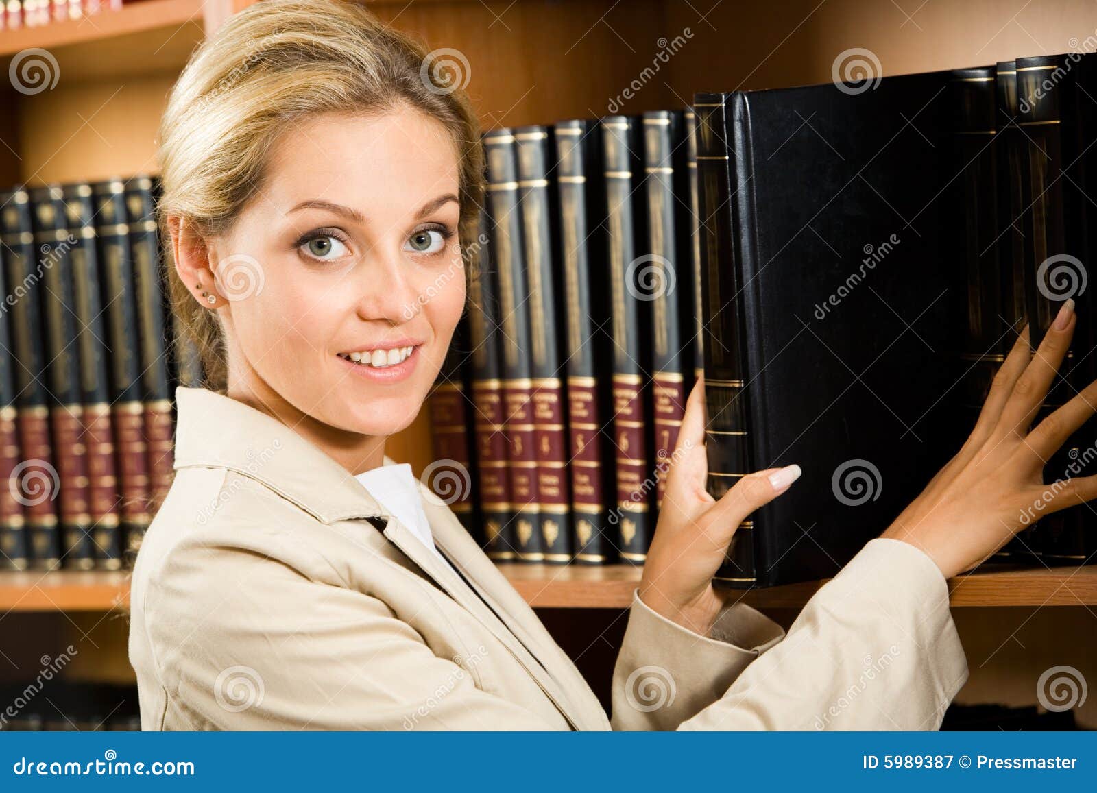 Smart woman stock image. Image of book, business, entrepreneur - 5989387