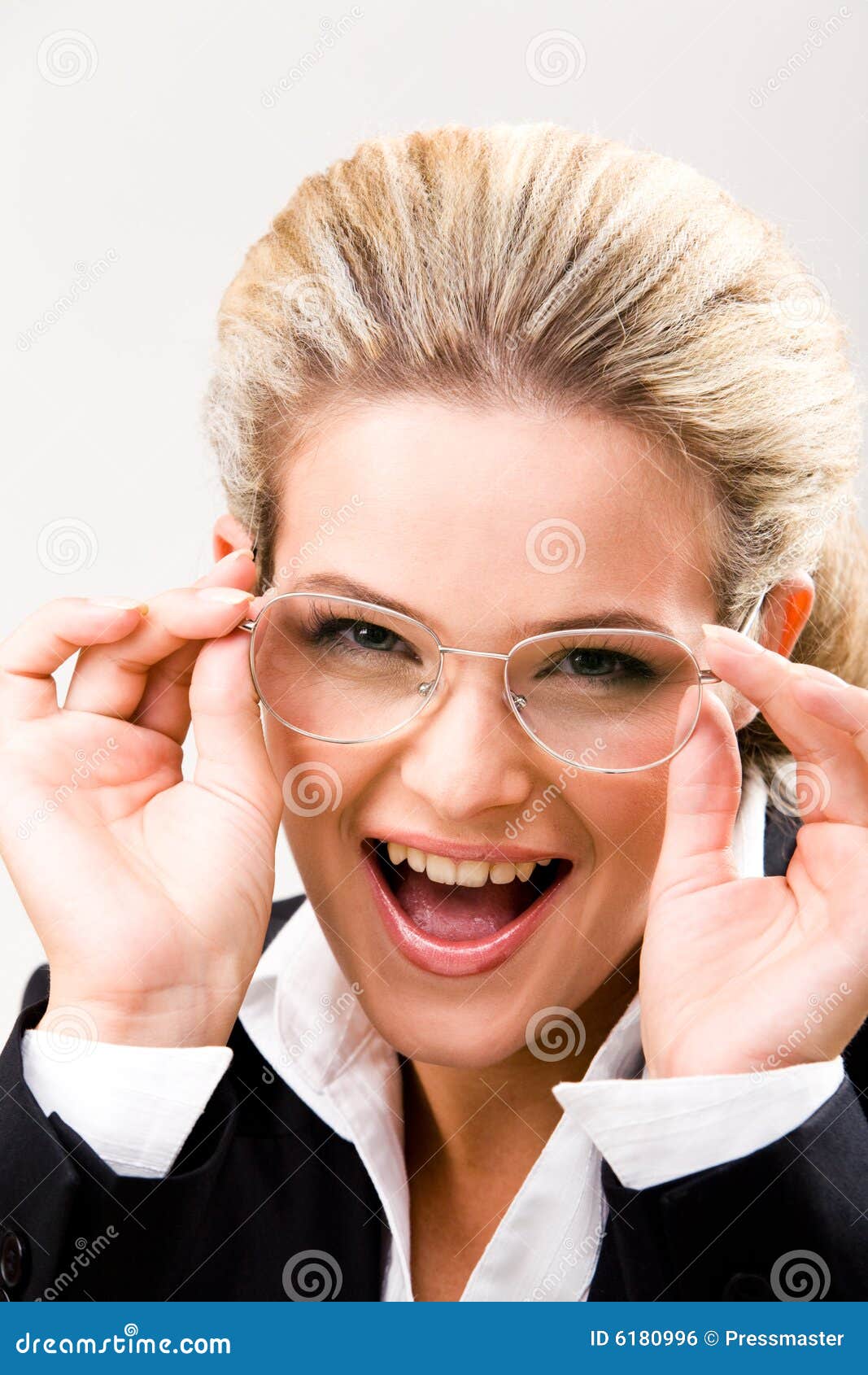 Smart woman stock photo. Image of corporate, face, laugh - 6180996