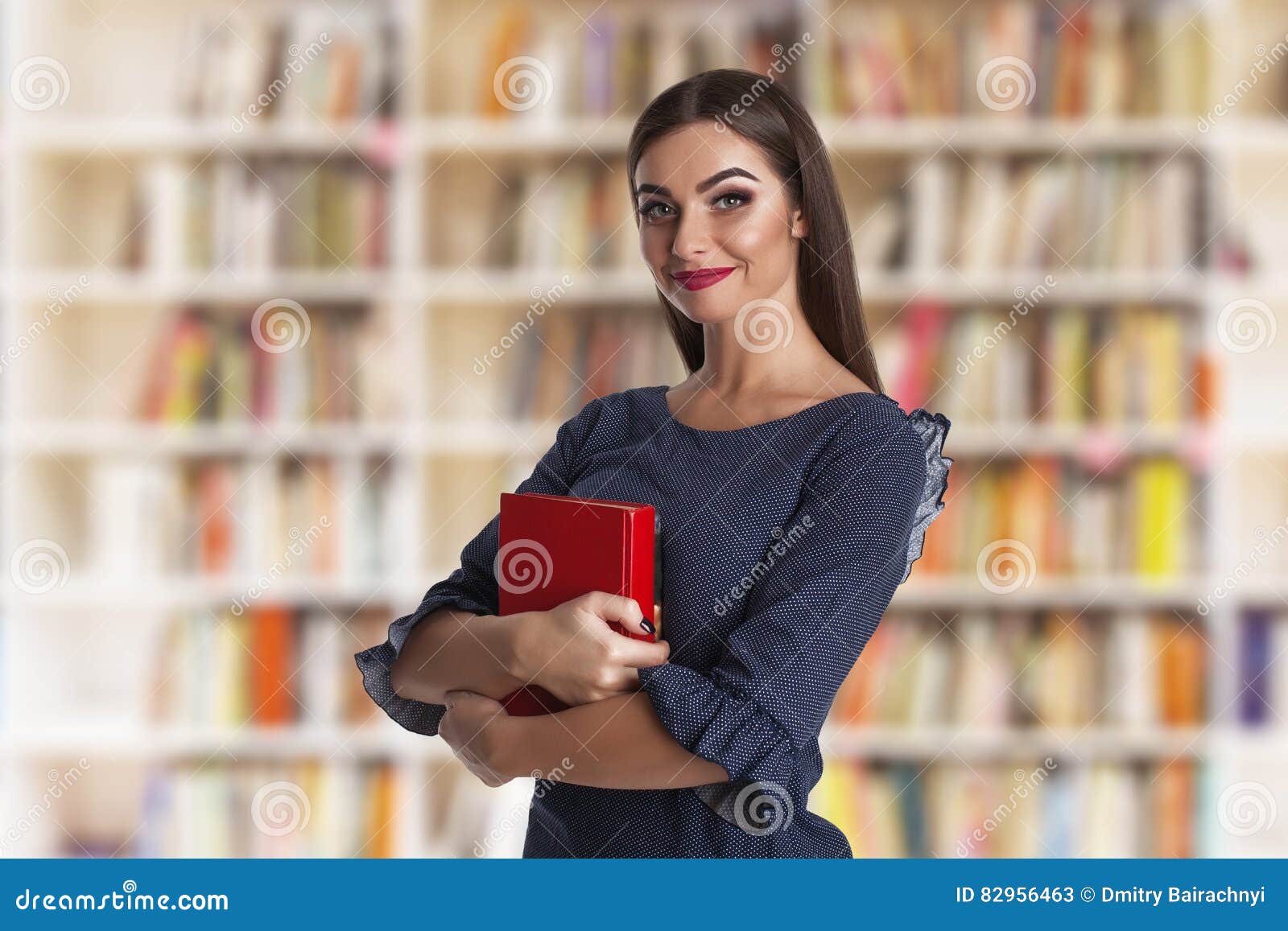 Smart woman with books stock image. Image of reading - 82956463