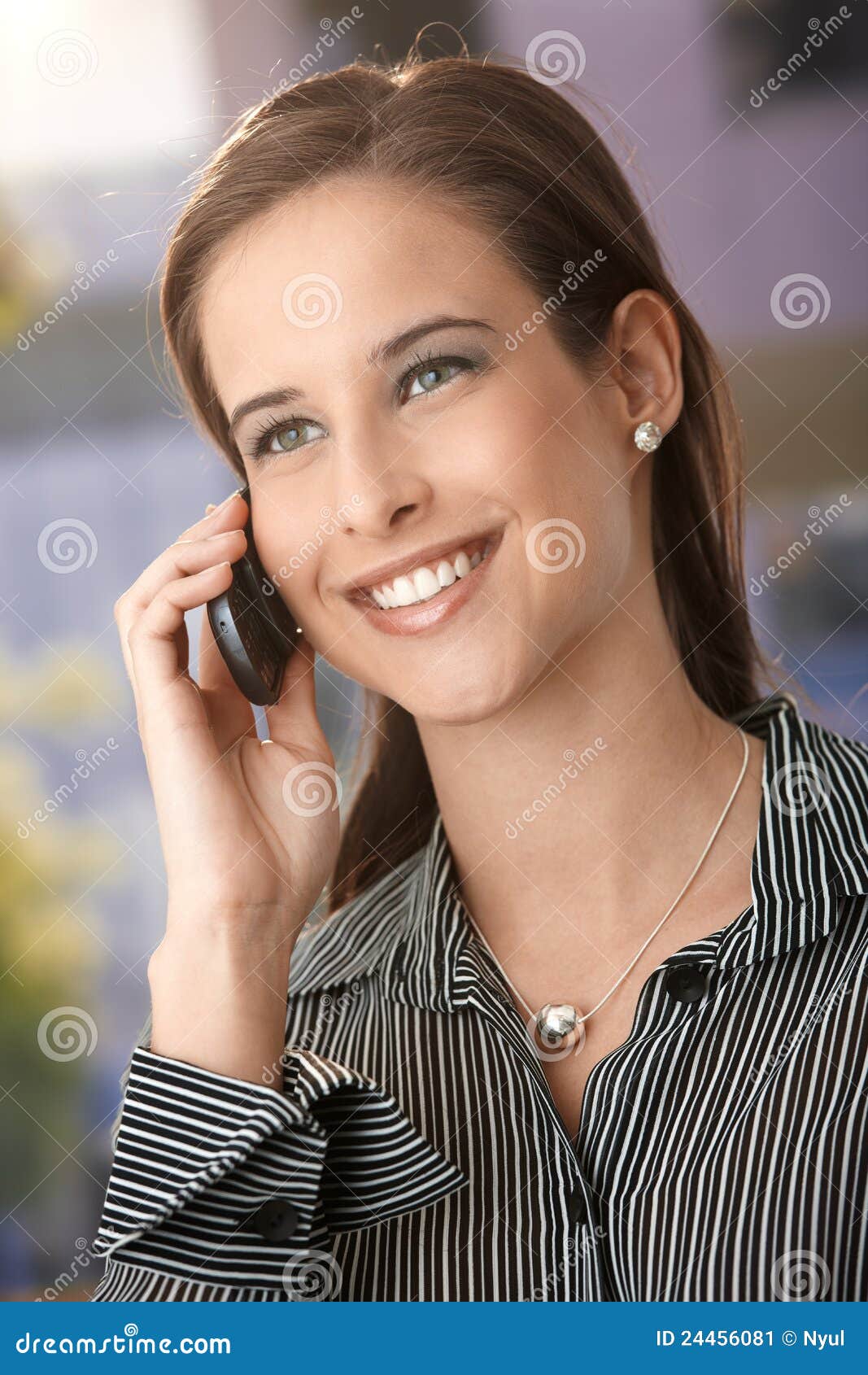 Smart Woman Showing Identity Card Stock Photography | CartoonDealer.com ...