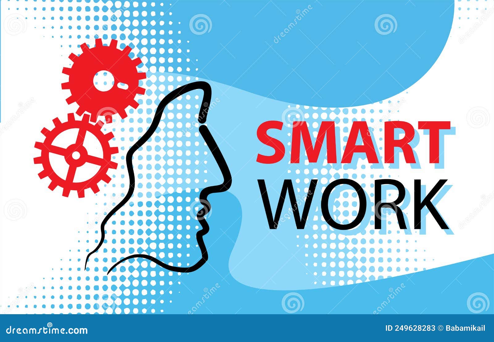 Smart Work Concept, Businesswoman Rolling Sphere Rock While Another ...