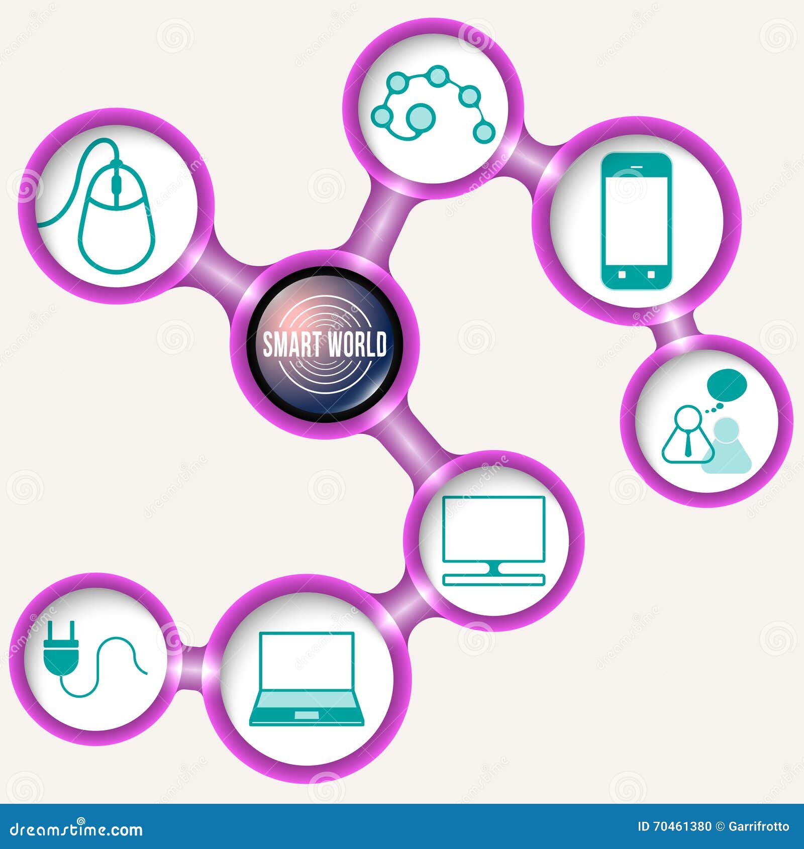 Smart world symbol stock illustration. Illustration of frame - 70461380