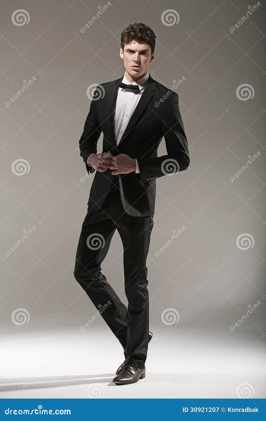 Smart Young Model in Fashion Pose Stock Image - Image of handsome ...