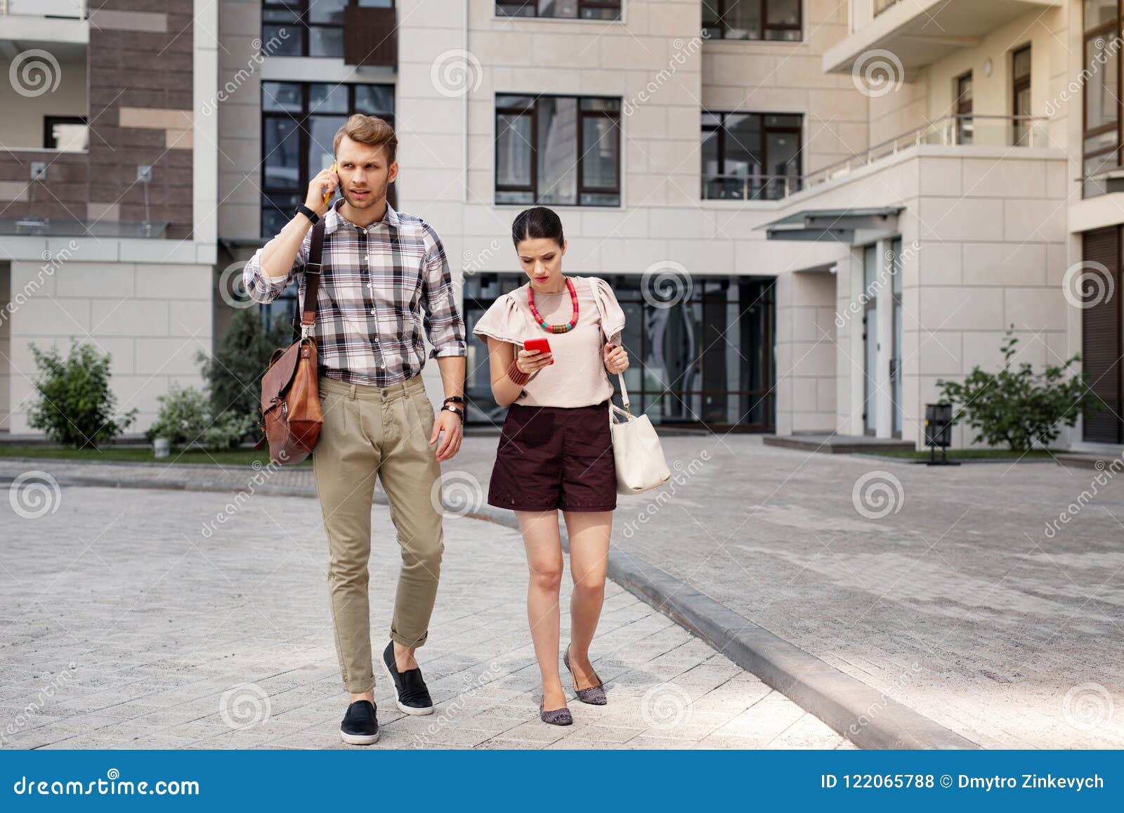 Smart Young People Going To Work Stock Photo - Image of interaction ...