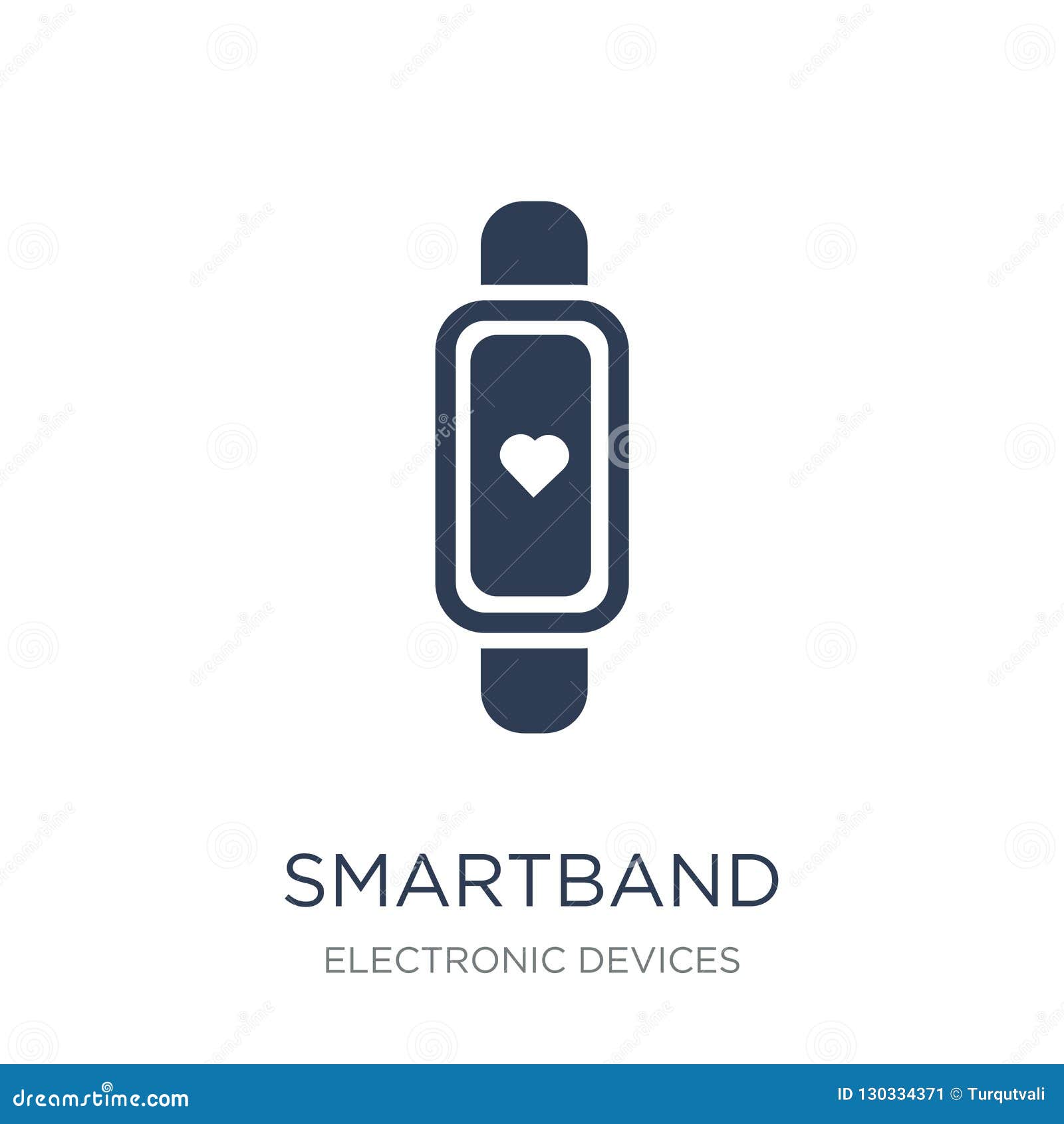Smartband Icon. Trendy Flat Vector Smartband Icon on White Backg Stock Vector - Illustration of ...
