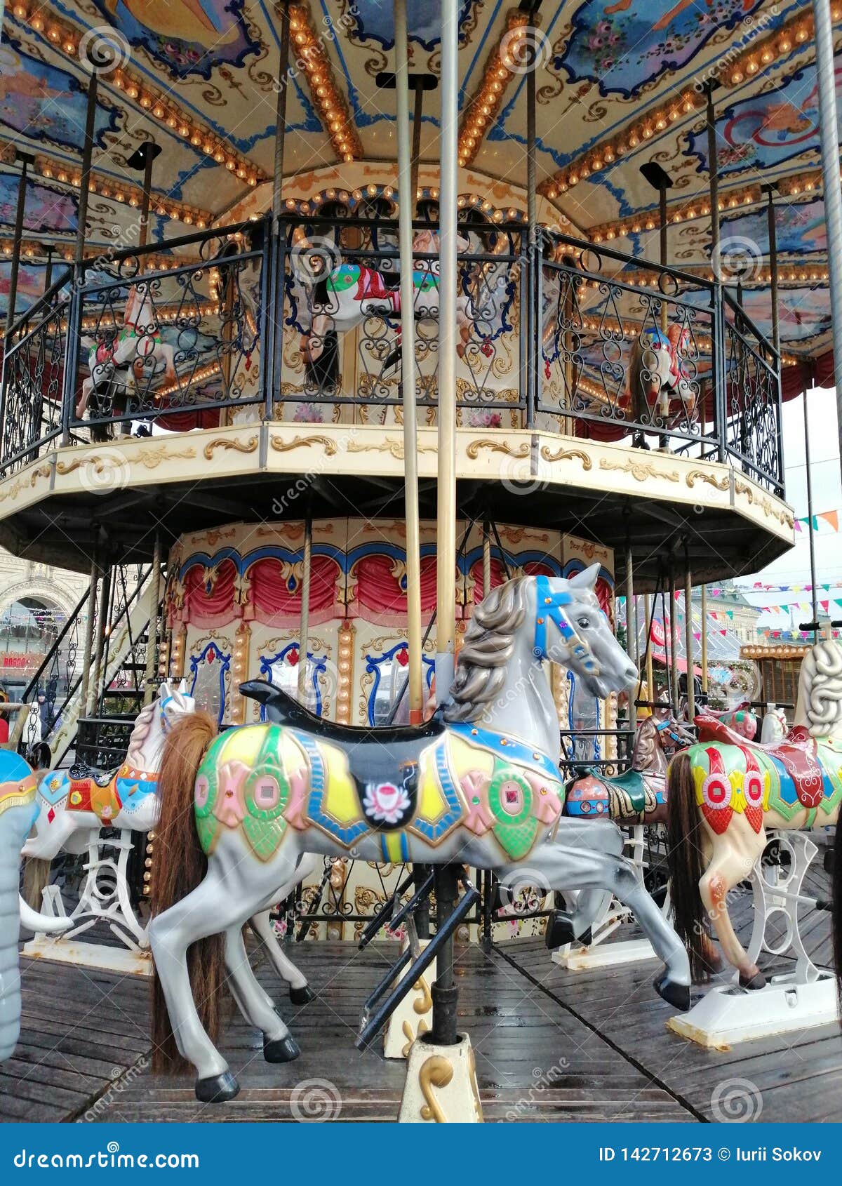 Carousel at the Fair. Horse Editorial Stock Photo - Image of fair ...