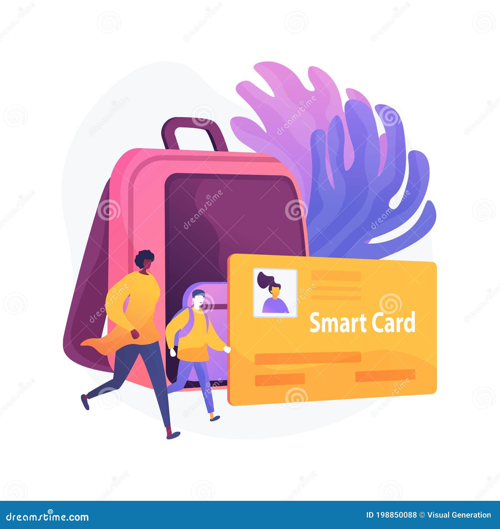 Smartcards for Schools Abstract Concept Vector Illustration. Stock ...
