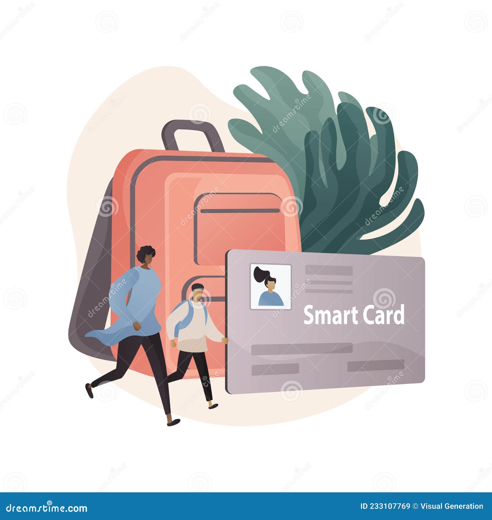 Smartcards for Schools Abstract Concept Vector Illustration. Stock ...