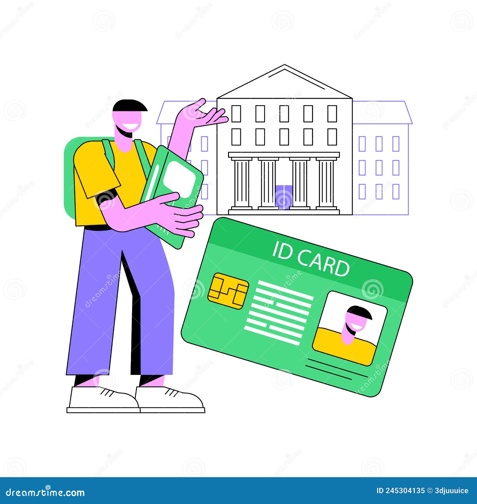 Smartcards for Schools Abstract Concept Vector Illustration. Stock ...