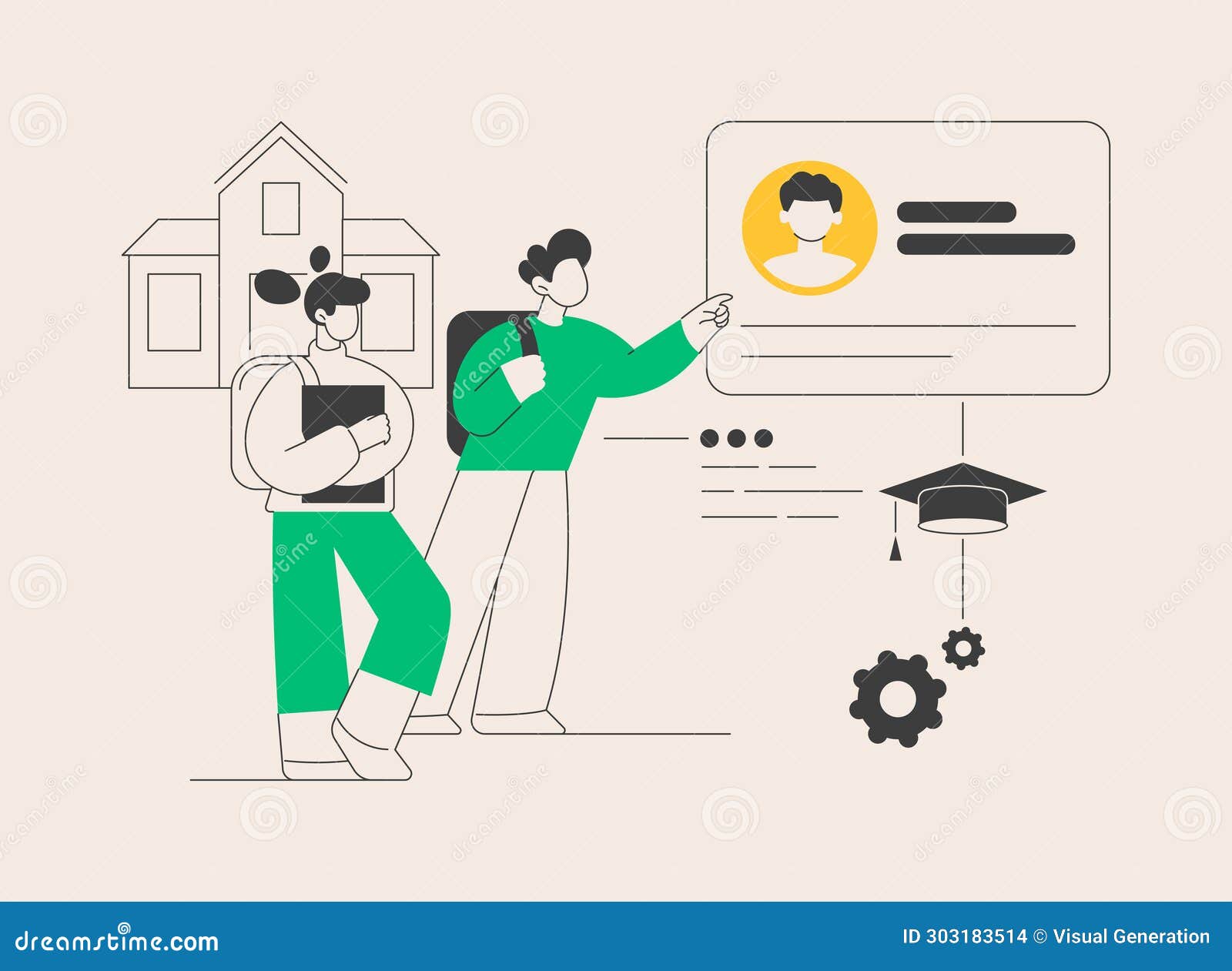 Smartcards for Schools Abstract Concept Vector Illustration. Stock ...