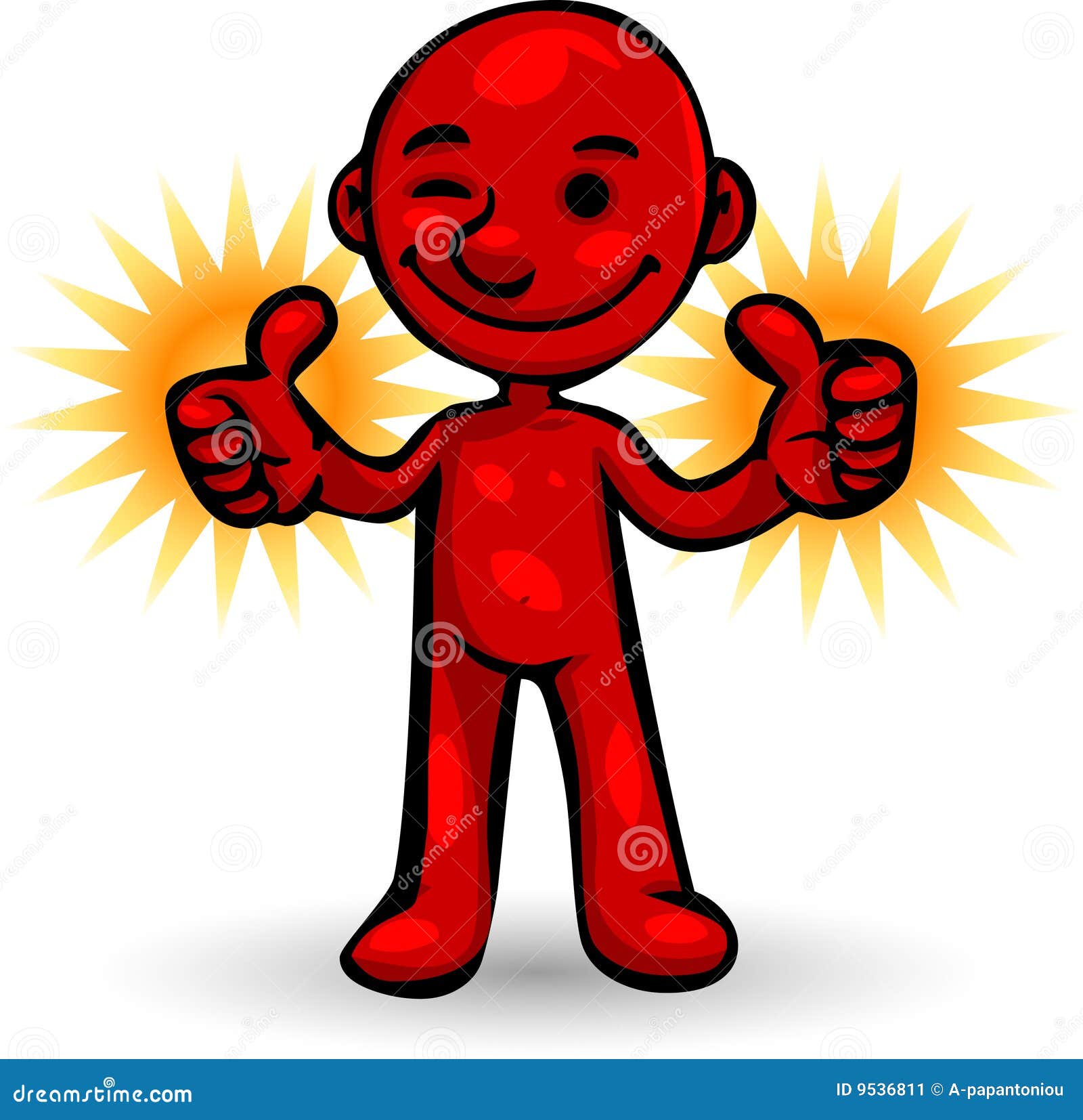 Smartoon Thumbs Up Cartoon Vector | CartoonDealer.com #9536811