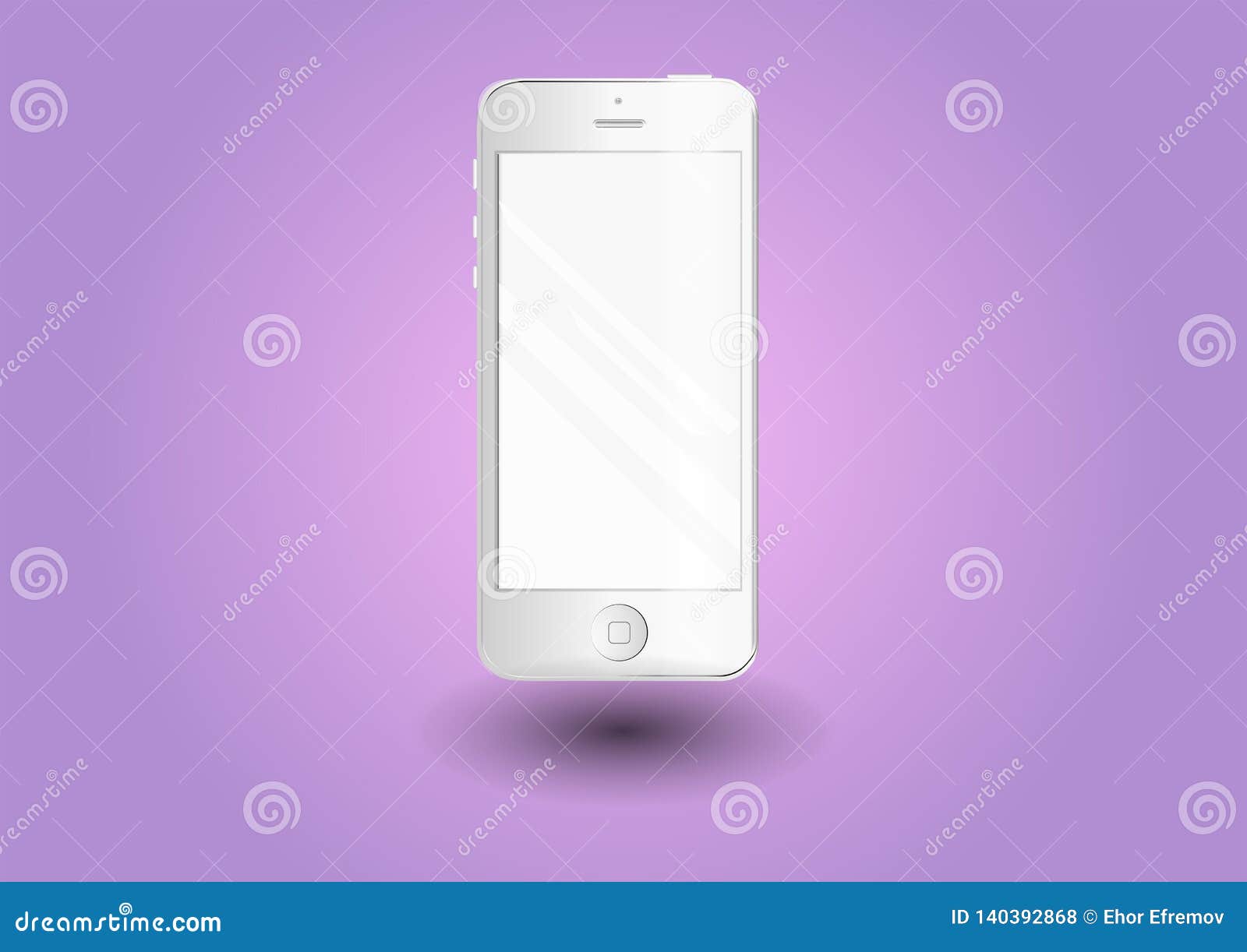 Smartphone.Stylish White Phone. Editorial Stock Photo - Illustration of ...