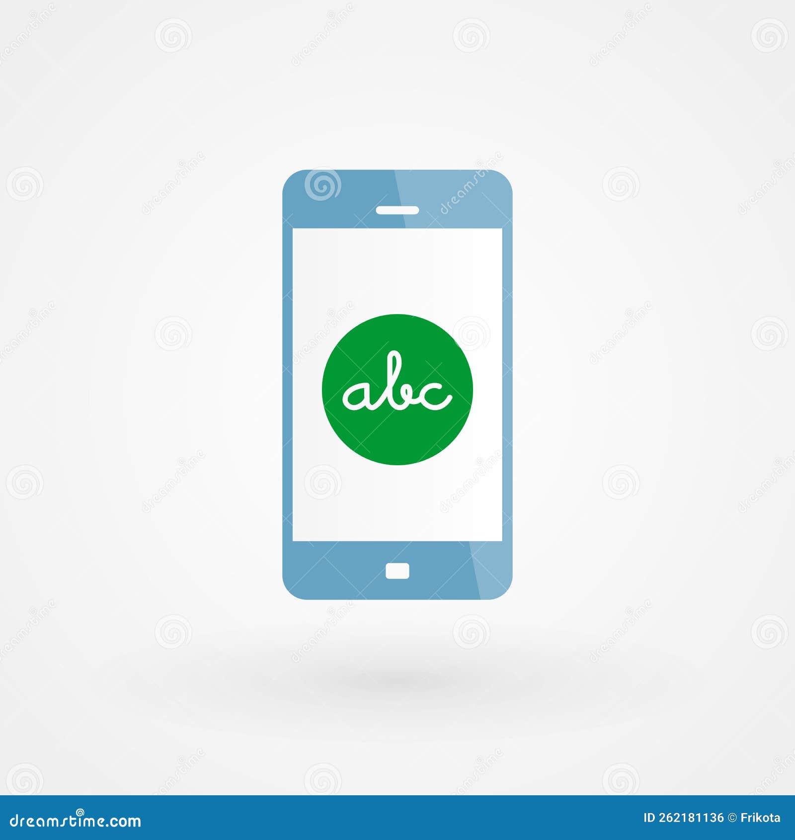 Smartphone and Abc. Concept of Education. Vector Illustration, Flat ...