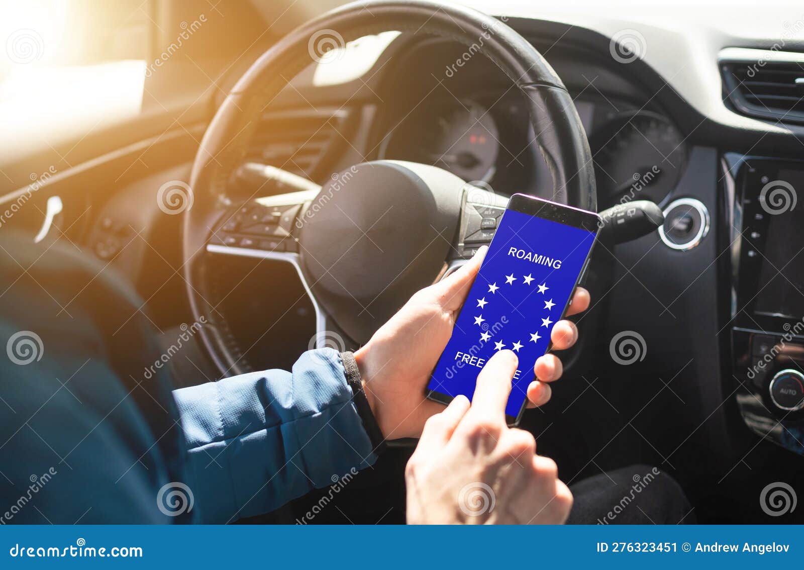 A Smartphone and Activating Roaming . All Screen Graphics are Made Up ...