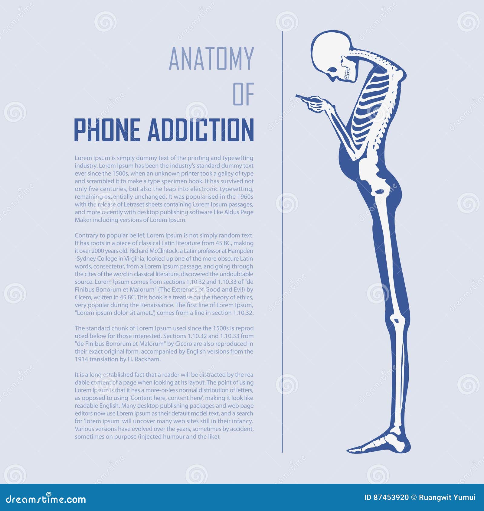 Smartphone Addiction Infographic Cartoon Vector | CartoonDealer.com ...
