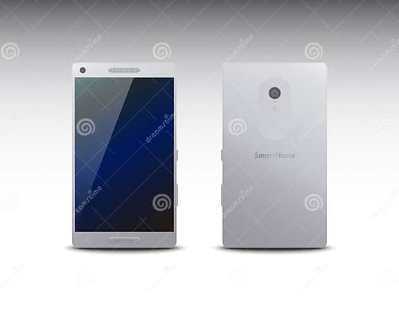 Smartphone Ahead and Behind Stock Vector - Illustration of digital ...