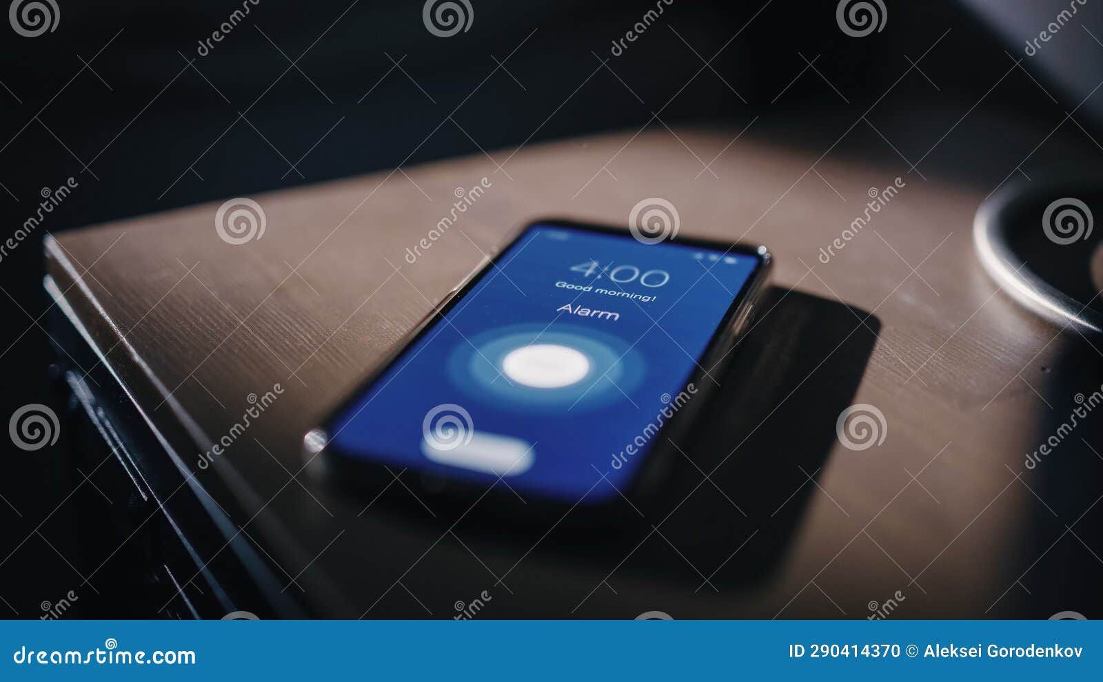 Smartphone Alarm Ringing at Night. Stock Photo - Image of sleeping ...