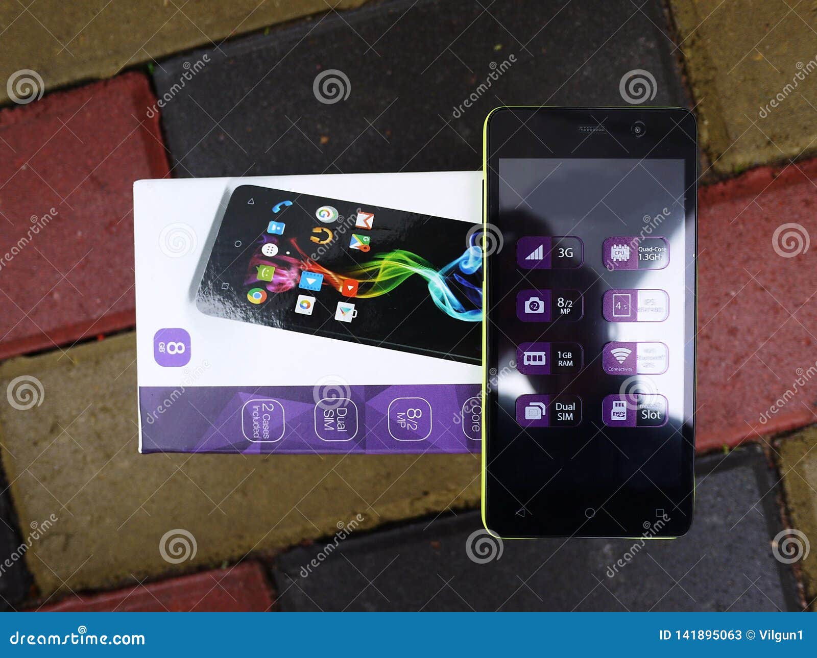 Smartphone with Android Operating System with Multi-colored Removable ...