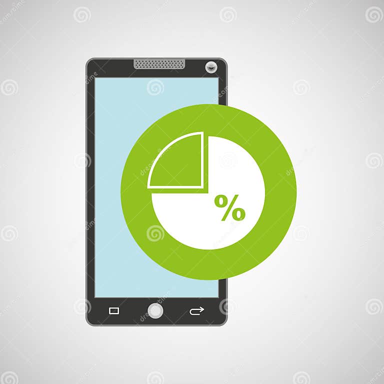 Smartphone App Development Percent Storage Stock Vector - Illustration ...