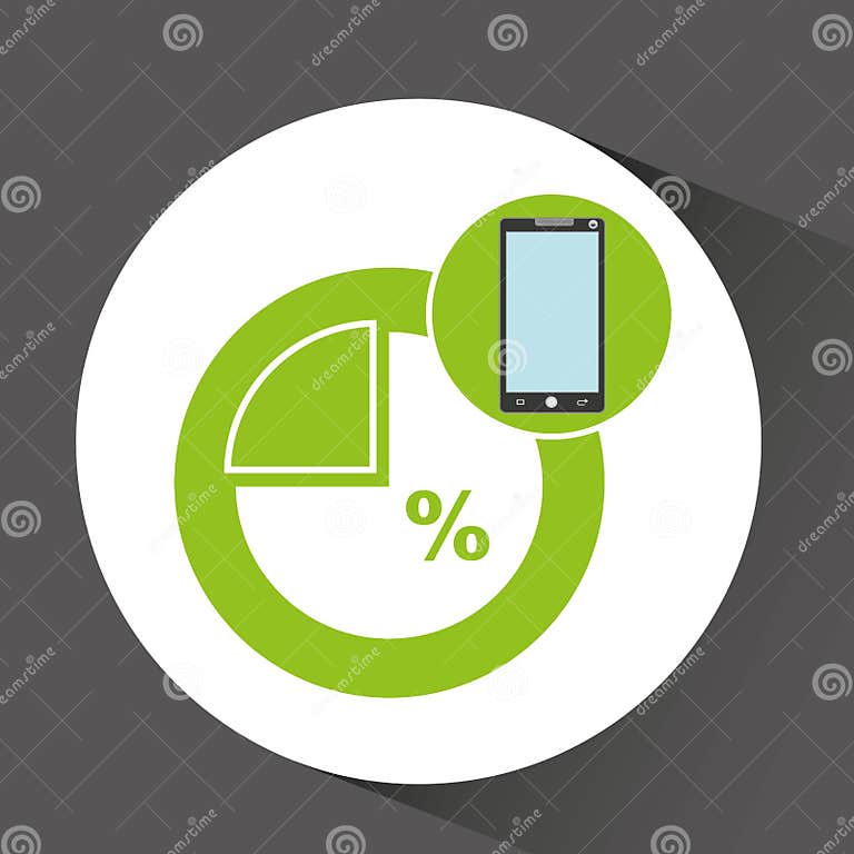 Smartphone App Development Percent Storage Stock Vector - Illustration ...