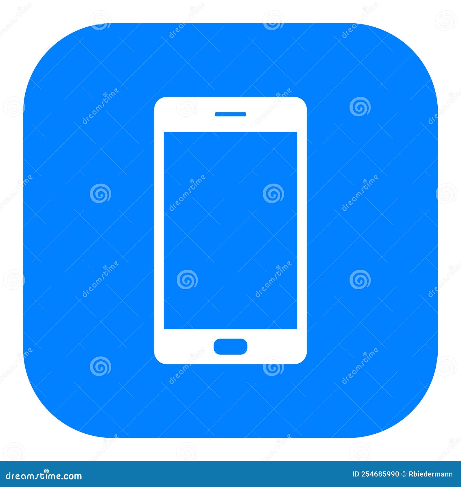 Smartphone and app icon stock vector. Illustration of round - 254685990