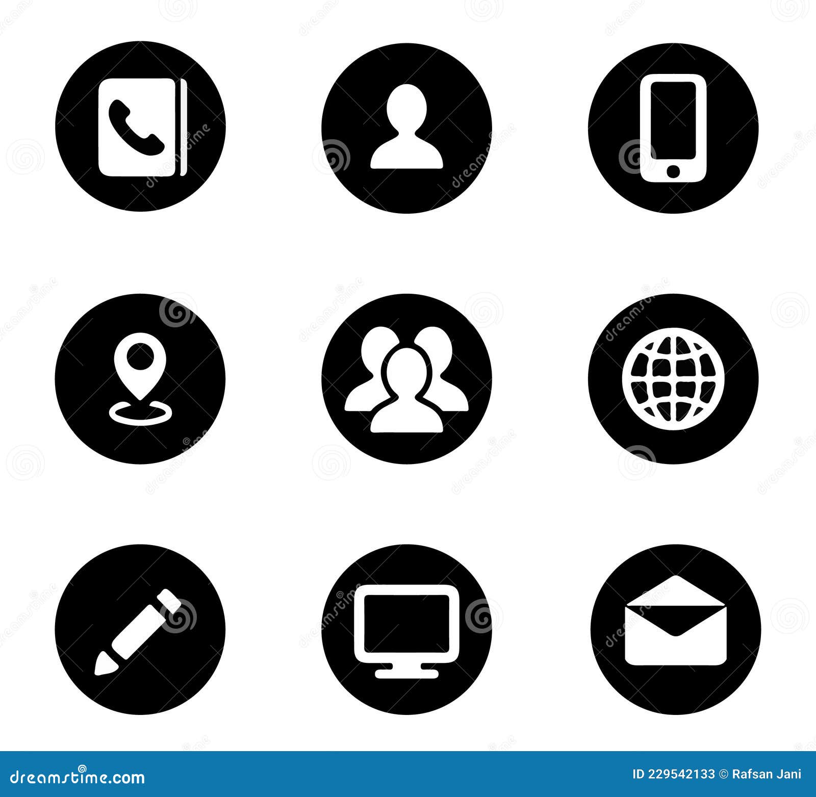 Smartphone Application Logos Black and White Stock Illustration ...