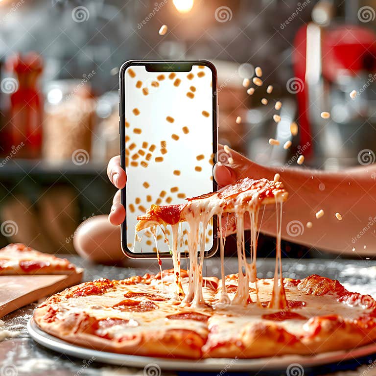 Smartphone Application for Ordering Pizza in a Restaurant Stock ...