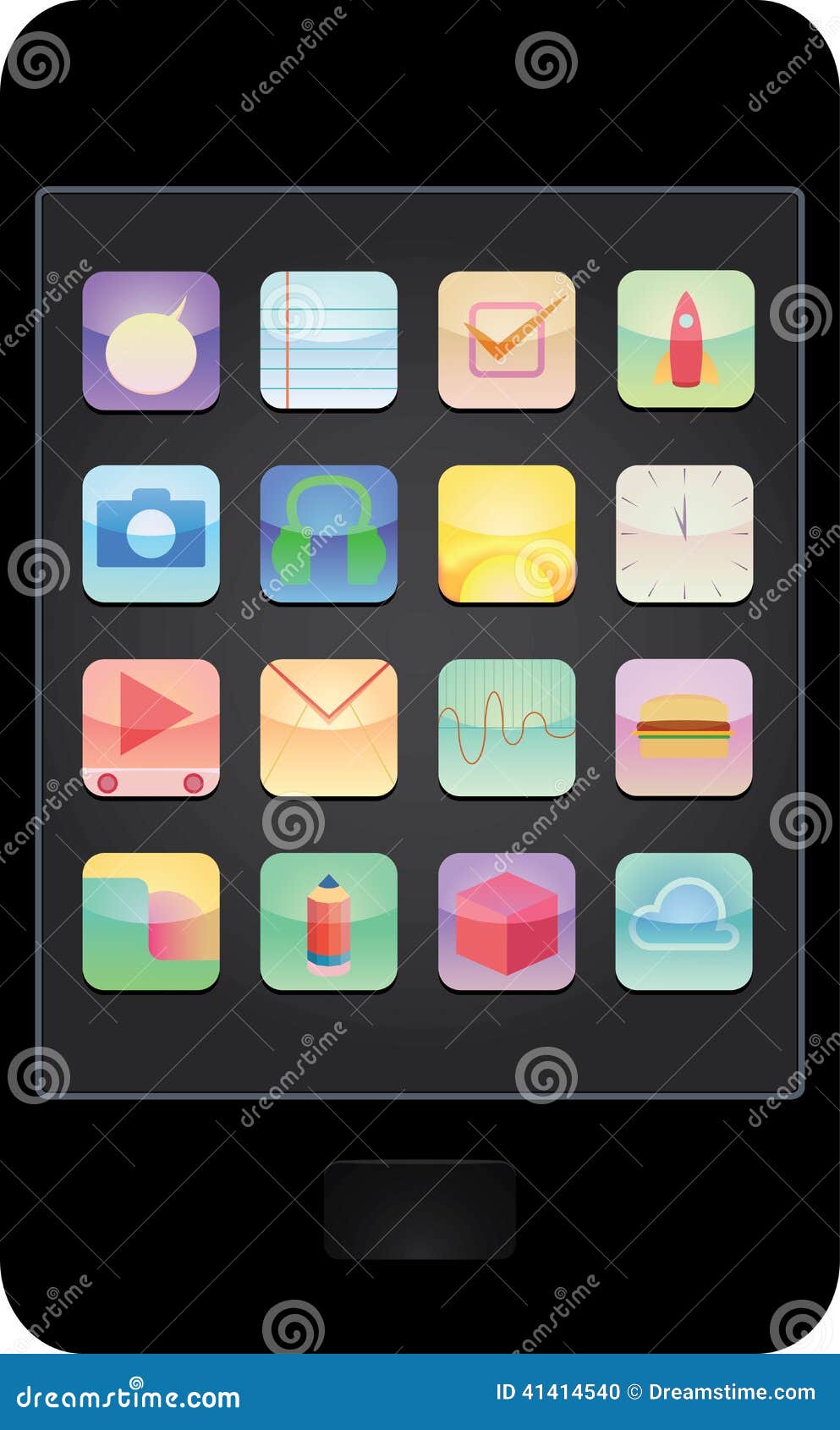 Smartphone Apps - Illustration Stock Illustration - Illustration of ...