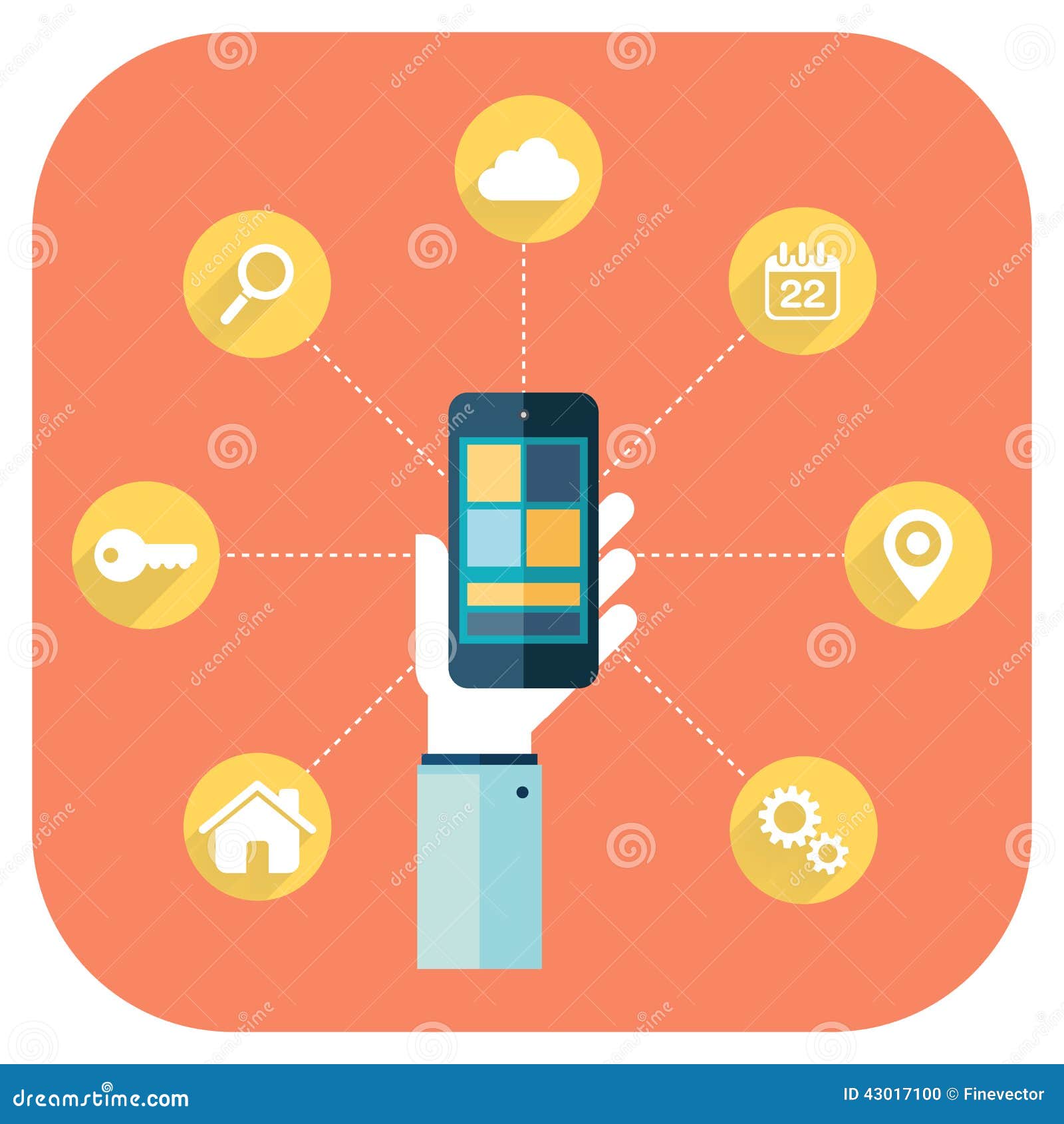Smartphone Apps Infographics Vector Illustration | CartoonDealer.com ...