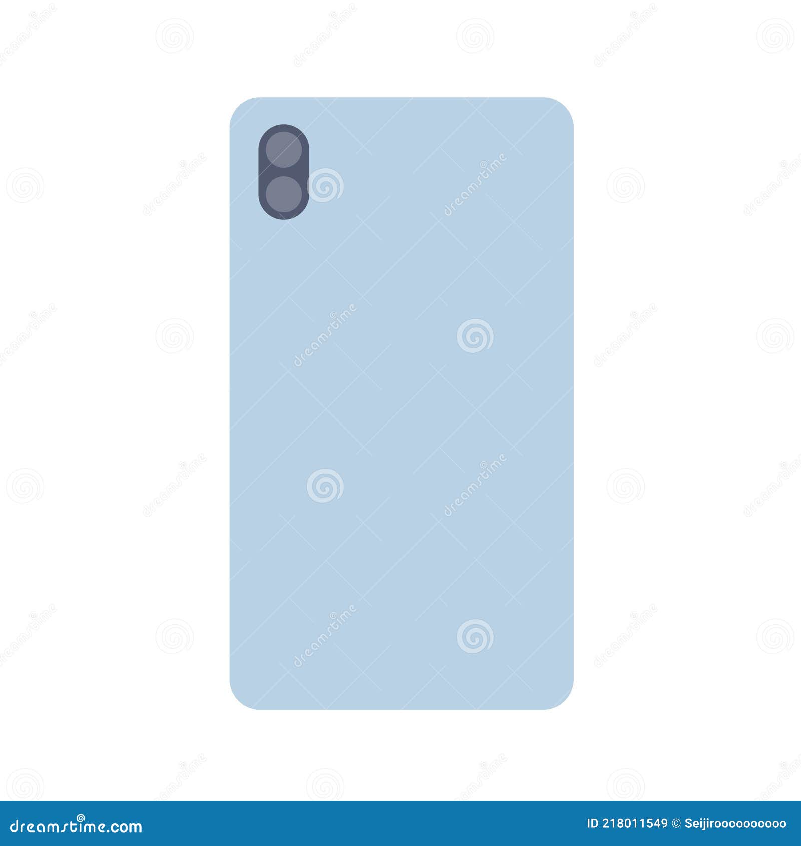 Smartphone Back stock vector. Illustration of clip, simple - 218011549