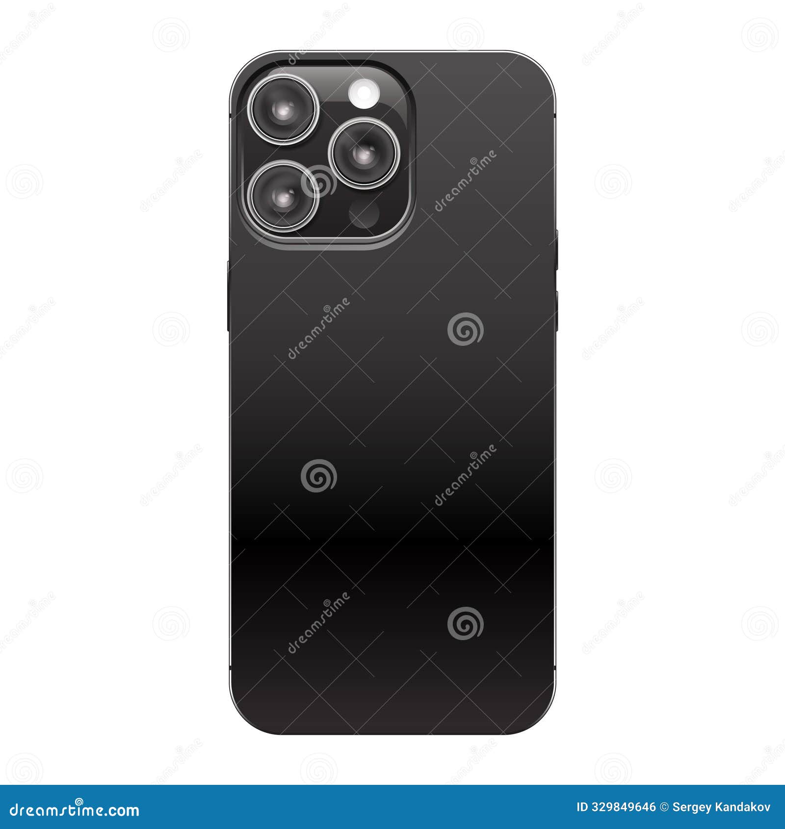 15 Generation Smartphone Backside Mockup Stock Vector - Illustration of ...