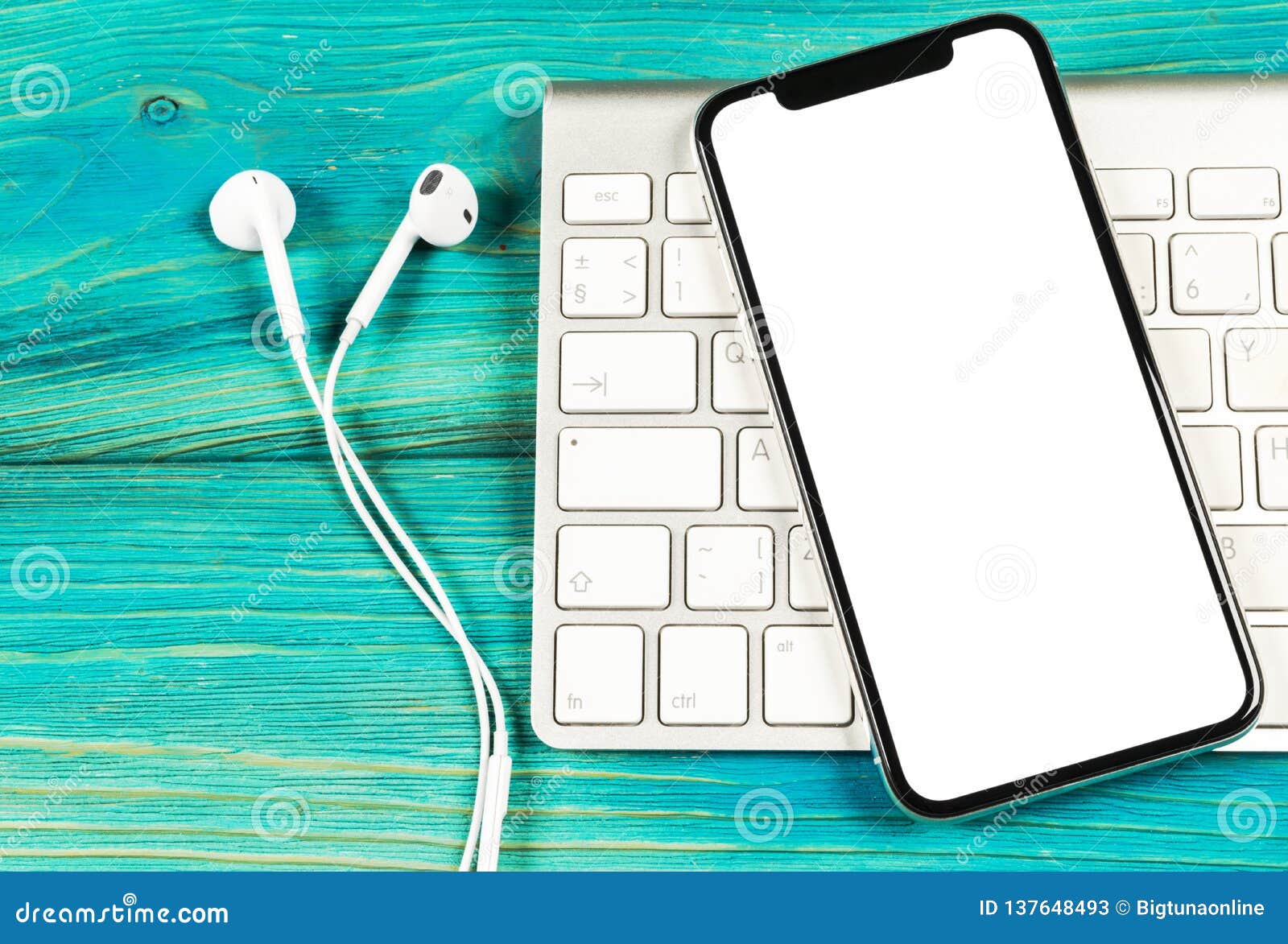 Smartphone with Blank Screen Mock Up. Smartphone Isolated Screen ...