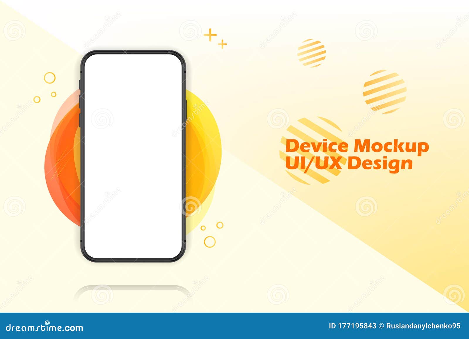 Smartphone Blank Screen, Phone Mockup. Template for Infographics for ...
