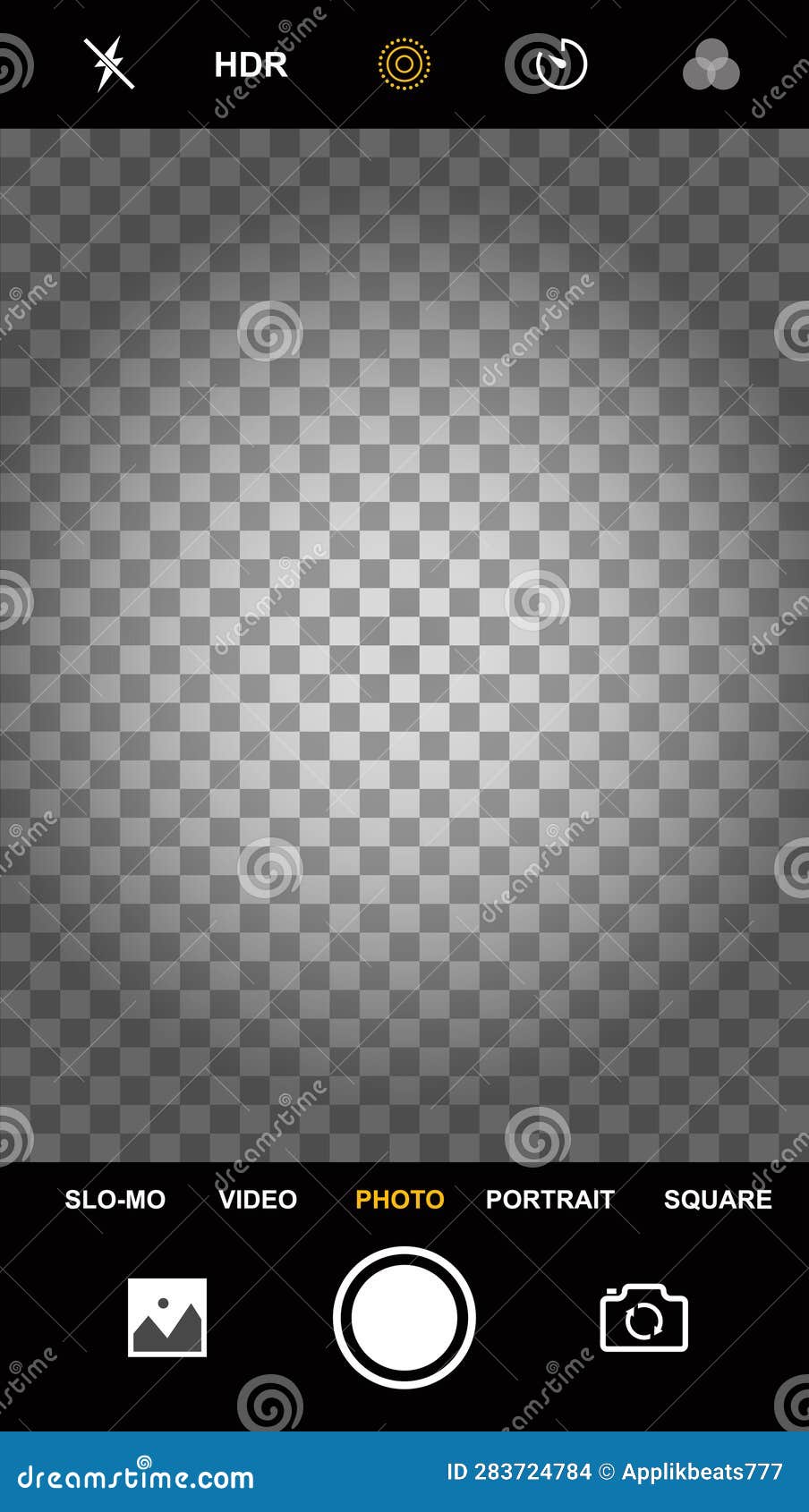 Smartphone Camera Viewfinder Template. Camera Recording Stock Vector ...