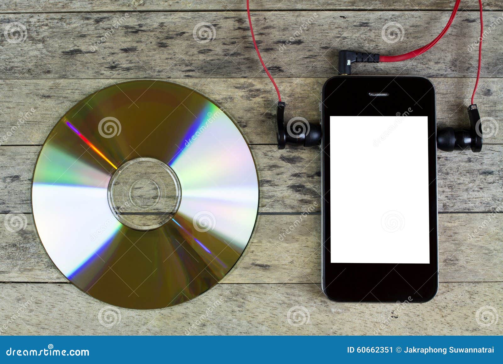 Smartphone, Cd Disc, Headphone Stock Image - Image of style, media ...