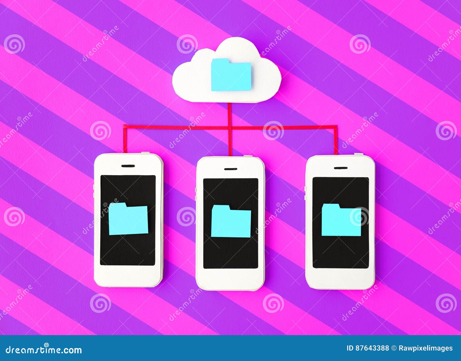 Smartphone Cellphone Networking Telephone Concept Stock Illustration ...