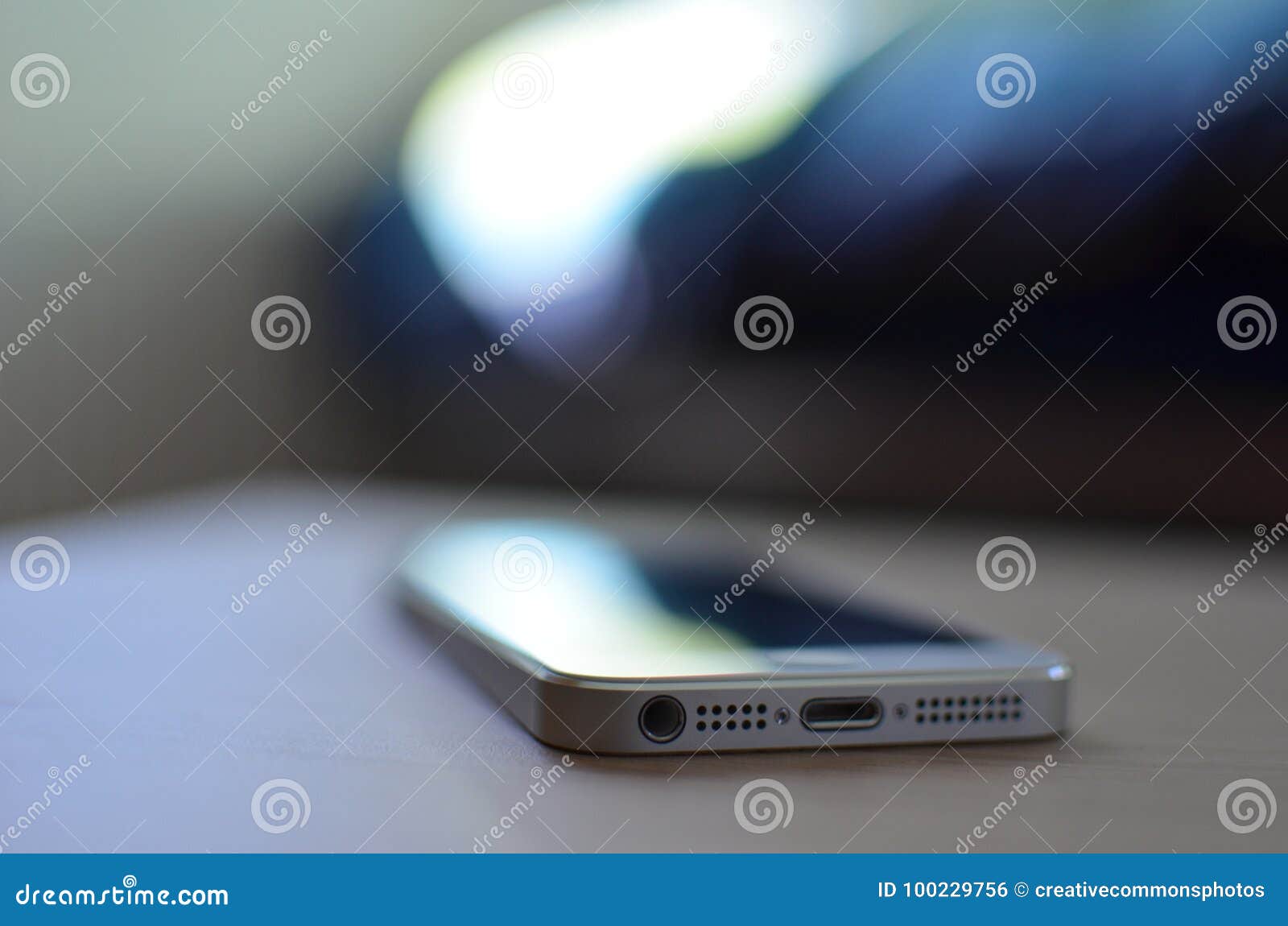 Smartphone Cellphone Table Picture. Image: 100229756