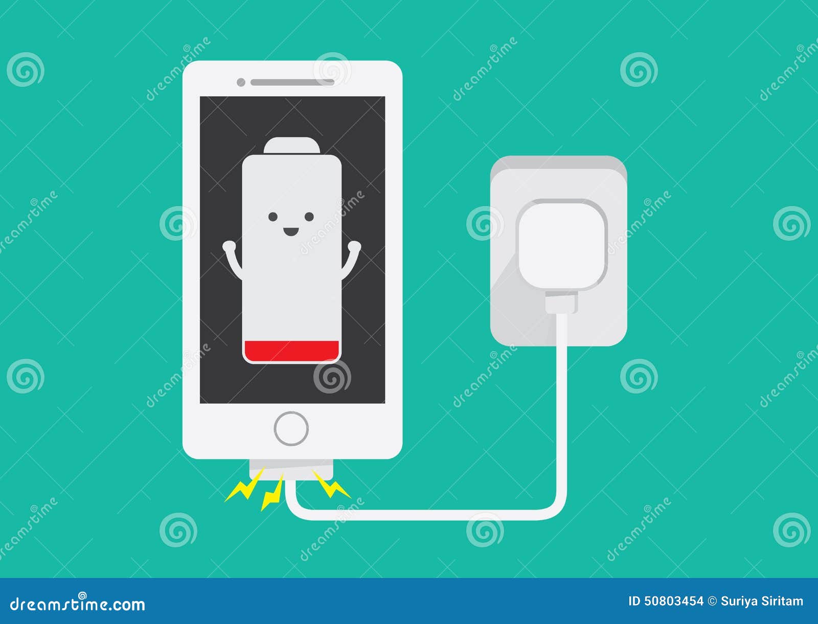 Charging Battery Icon, Round Pictogram Cartoon Vector | CartoonDealer ...