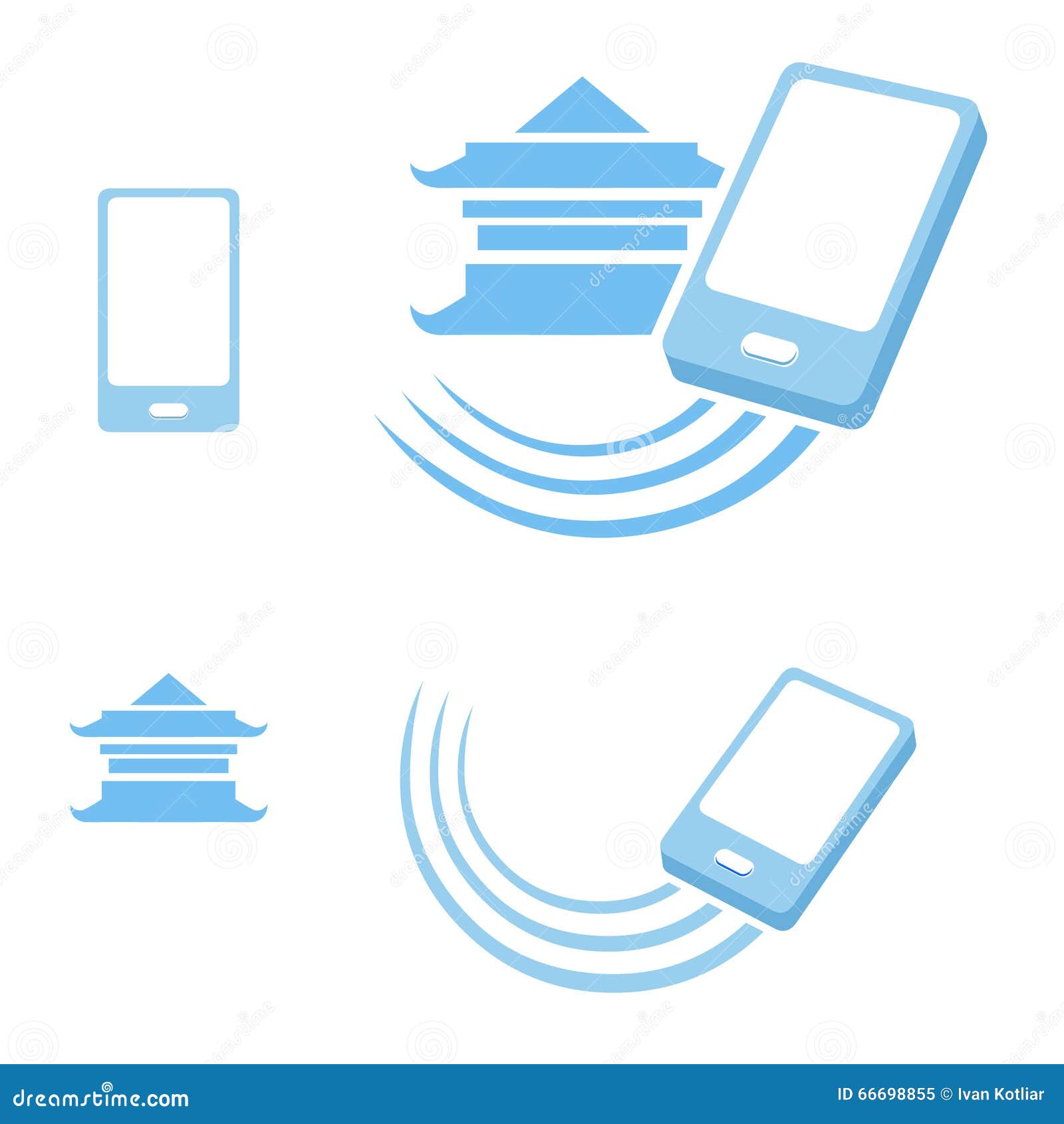 Smartphone from China. Logo Template Stock Vector - Illustration of ...