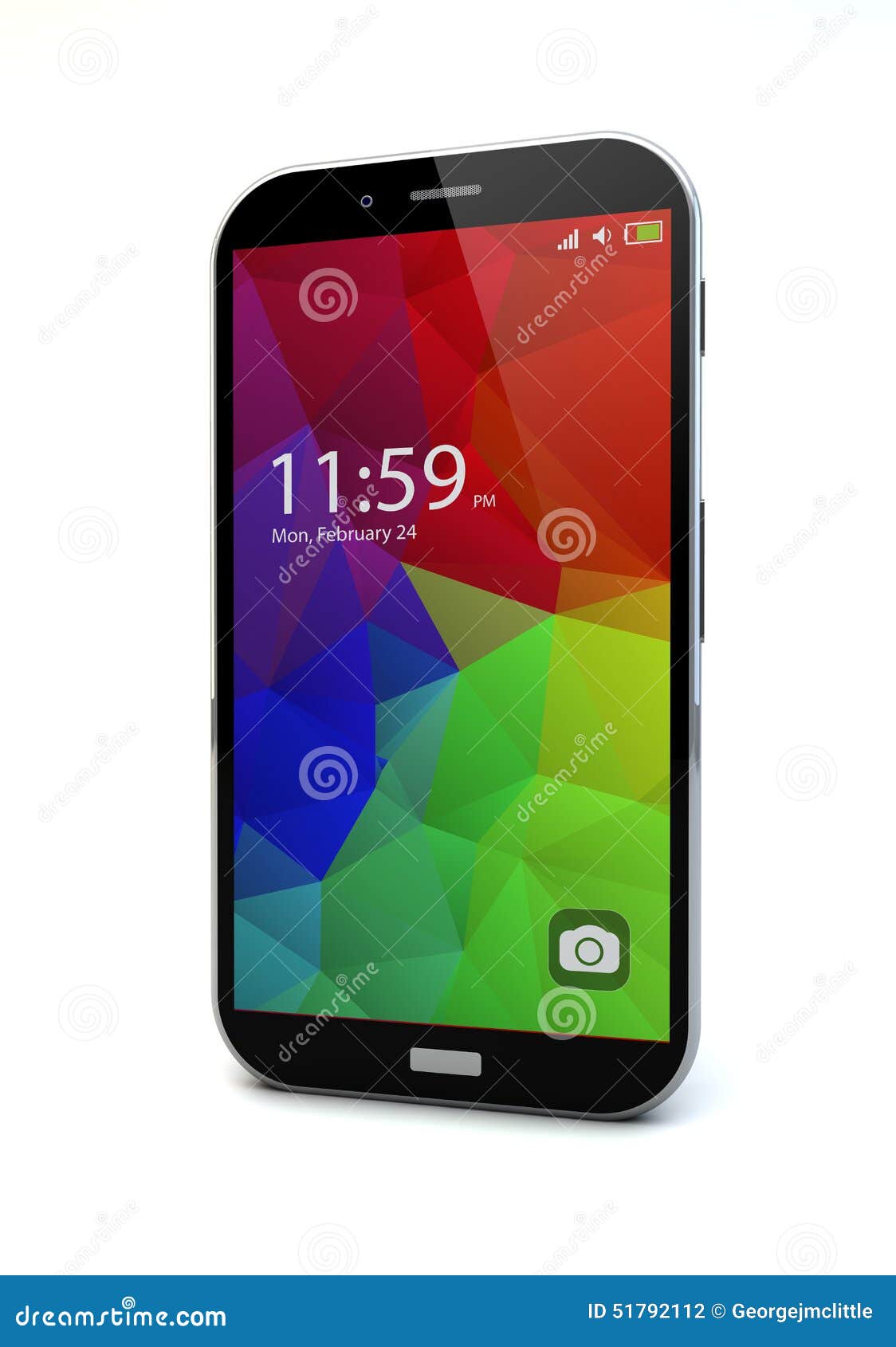 Smartphone colorful stock illustration. Illustration of icon - 51792112
