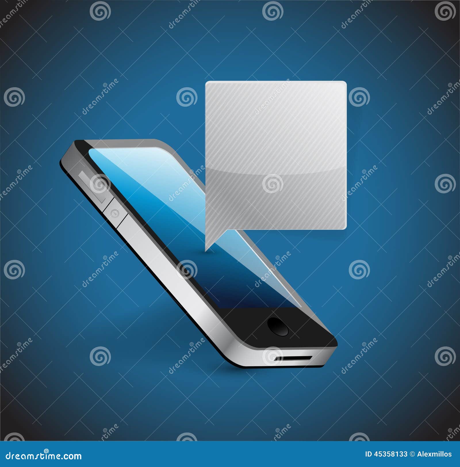 Smartphone Communication Concept Illustration Stock Illustration ...