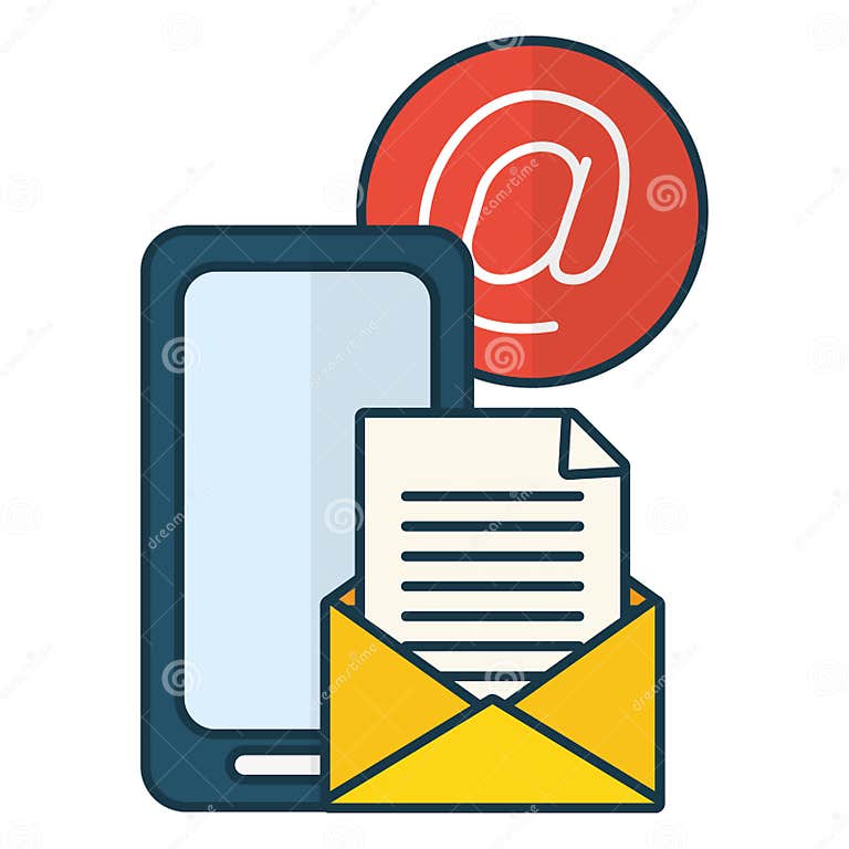 Send email related stock illustration. Illustration of business - 151624643