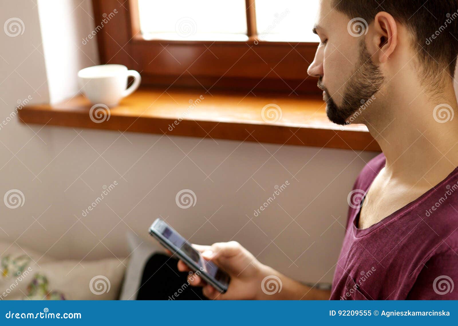 Smartphone Communication Technology. Stock Image - Image of ...