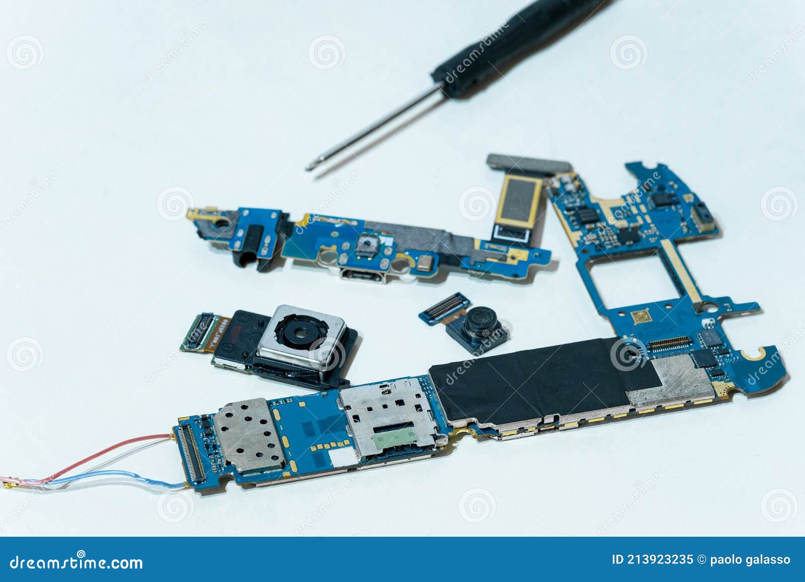 Smartphone Component Parts,camera Chip and Printed Circuit Motherboard ...