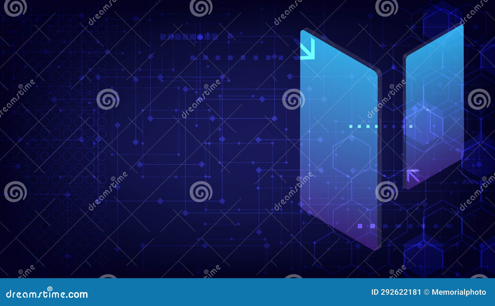Smartphone Connection Technology. Abstract Electronic Line Network ...