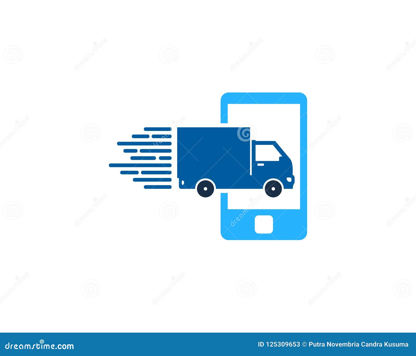Smartphone Delivery Logo Icon Design Stock Vector - Illustration of ...